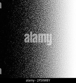 Linear pointillist halftone, screentone random dots, circles pattern ...