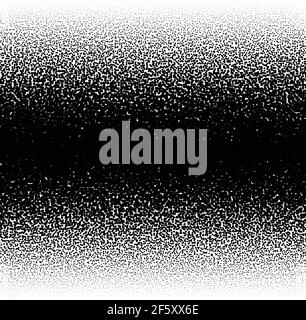 Linear pointillist halftone, screentone random dots, circles pattern ...