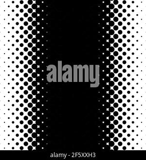 Linear halftone, screentone dots, circles, pattern — Stock vector ...