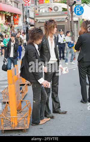 Japanese male hosts in suits touting for business on the streets of ...