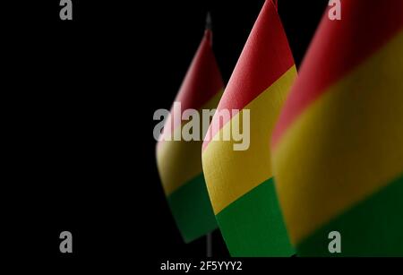 Small national flags of the Guinea on a white background Stock Photo ...