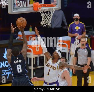 Orlando Magic guard Dwayne Bacon (8) in the first half of an NBA ...
