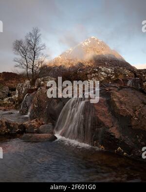 The Famous Falls in Glencoe Stock Photo - Alamy