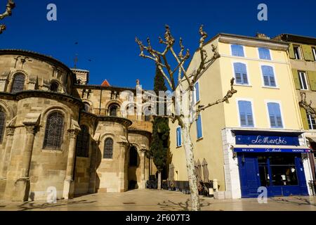 Place des Clercs - the Clercs square, Valence, Drome, France Stock ...