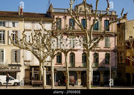 Place des Clercs - the Clercs square, Valence, Drome, France Stock ...