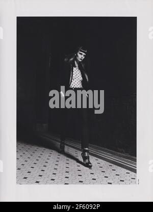 poster advertising Yves Saint Laurent fashion house with Christy ...