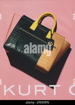 poster advertising Kurt Geiger fashion house in paper magazine from ...