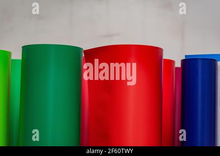 colored vinyl car wrapping or plotter cutting sticker foil film rolls ...