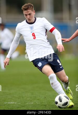England's Liam Delap during the Under-18 International Friendly match ...
