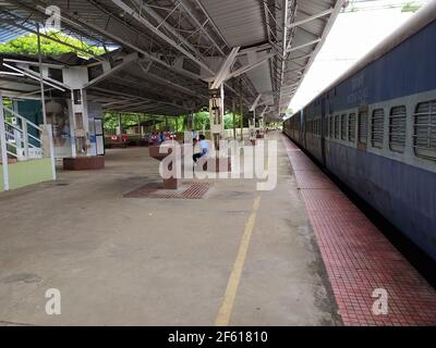 Alleppey railway station ; Alleppey ; Alappuzha ; Kerala ; India Stock ...