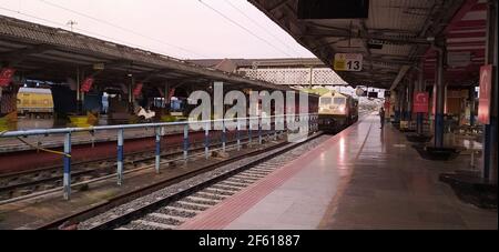 Indian bio-fueled diesel locomotive. kerala, India Stock Photo - Alamy