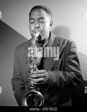 This portrait of jazz musician Charlie Parker, taken at Carnegie Hall ...