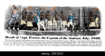The Amistad Slave Ship Revolt, 1839 Stock Photo - Alamy