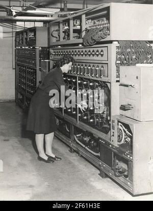 Bombe decoding machine at WWII Code Breaking Museum, Bletchley Park ...