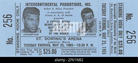 Boxing, Ticket for Heavyweight Championship of the World, Bruce ...