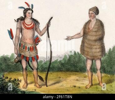 Native Americans, South Carolina, circa 1700 Stock Photo - Alamy