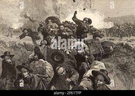 Rock Springs Massacre of Chinese Miners, Wyoming, 1885 Stock Photo - Alamy