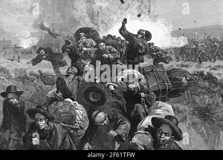 Rock Springs Massacre of Chinese Miners, Wyoming, 1885 Stock Photo - Alamy