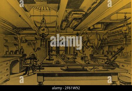 HMS Challenger Science Lab Stock Photo - Alamy
