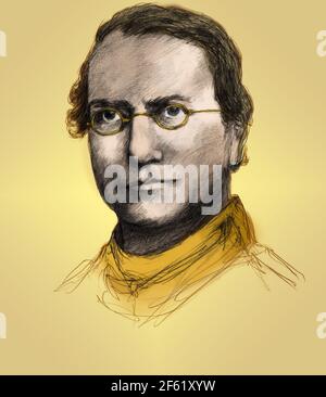Gregor Mendel, Father of Genetics Stock Photo - Alamy