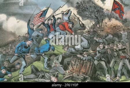 The Battle of Chattanooga, November 24-25, 1863, Currier & Ives Stock ...