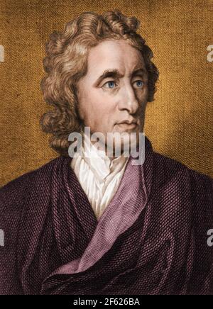 John Locke. Engraving of the English philosopher John Locke (1632-1704 ...