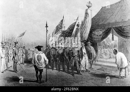 Japan: 'Commodore Perry meeting the Imperial Commissioners at Yokohama ...