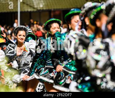 HAMMARKULLEN, SWEDEN - MAY 25, 2019: Face of a beautiful carnival queen ...