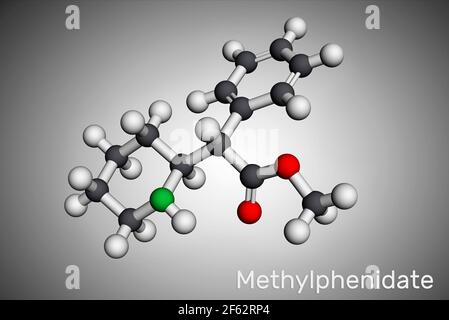 Dopamine molecule 3D render in the bubble and liquid environment 3d ...