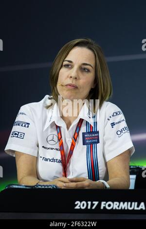WILLIAMS Claire ambiance portrait during 2017 Formula 1 FIA world ...