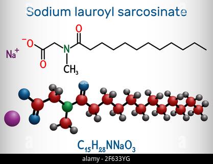 Sodium lauroyl sarcosinate, sodium lauroylsarcosinate, sarkosyl ...