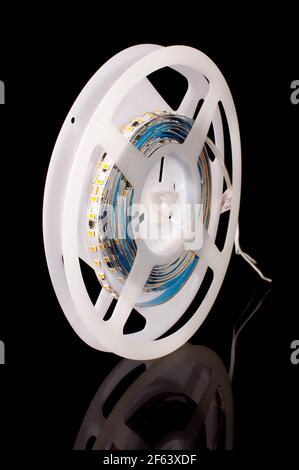 Reel of a light emitting diode in a strip. LED light tape for ...