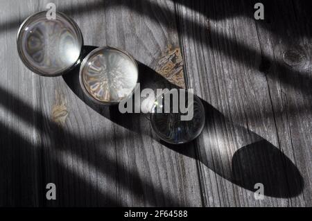 Crystal glass ball with brilliant lighting and luxurious background ...