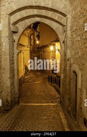 Medieval architecture of an ancient city gateway. Sitting between a ...