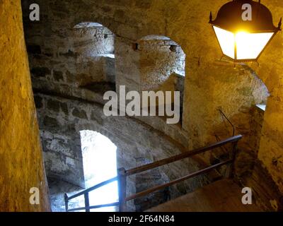 Inside the city wall of Rothenburg Stock Photo - Alamy