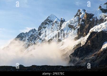 Salkantay or Salcantay trek in the way to Machu Picchu, Cuzco area in ...