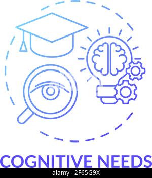 Cognitive needs concept icon Stock Vector Image & Art - Alamy