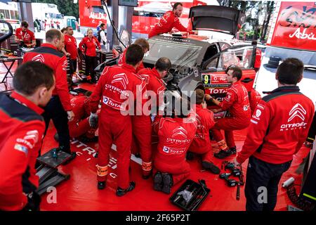 mecaniciens mechanics during the 2017 WRC World Rally Car Championship ...