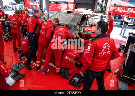 mecaniciens mechanics during the 2017 WRC World Rally Car Championship ...