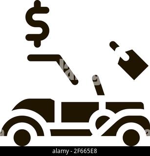 Car Research Icon Vector Glyph Illustration Stock Vector Image & Art ...