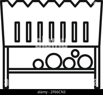 Portable brazier icon, outline style Stock Vector Image & Art - Alamy