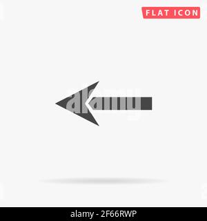 Hand Drawn Arrow Pointing Left. Doodle Vector Sketch Illustration Stock ...