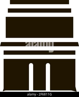 cream cheese glyph icon vector. cream cheese sign. isolated contour ...