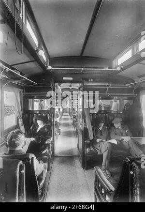 The state's railway cars, SJ Bo5, interior Stock Photo - Alamy