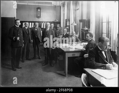 Stins Robert William Cederberg with office staff Stock Photo - Alamy
