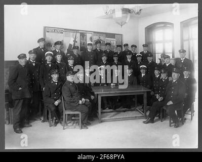 Station inspector Hugo Norberg with staff Stock Photo - Alamy