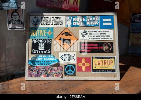 window display for " Guerilla Graphix" on Central Avenue (Rt.66) Nob ...