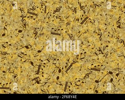 Music Notes Texture Stock Photo - Alamy
