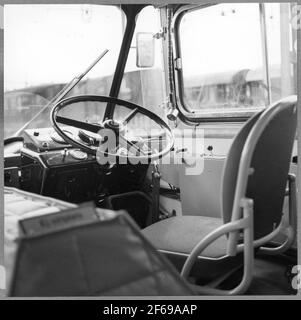 The bus driver's workplace Stock Photo - Alamy