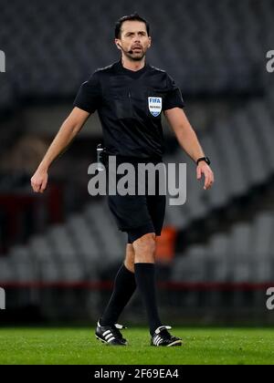 ISTANBUL, TURKEY - MARCH 30: referee Daniel Stefanski during the World ...